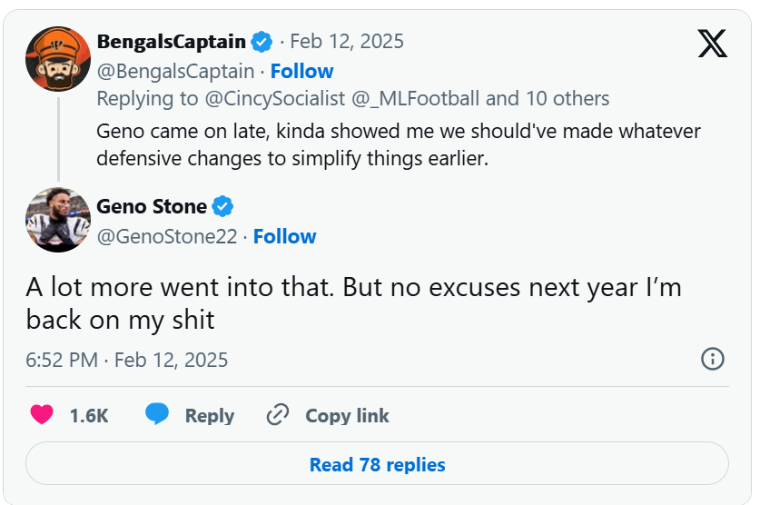 JUST IN: Cincinnati Bengals Defender Geno Stone Makes Significantly ...